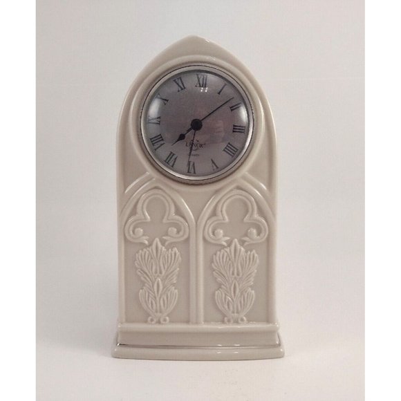 Lenox | Accents | Lenox White Mantle Clock Fleur De Lis Collection ...